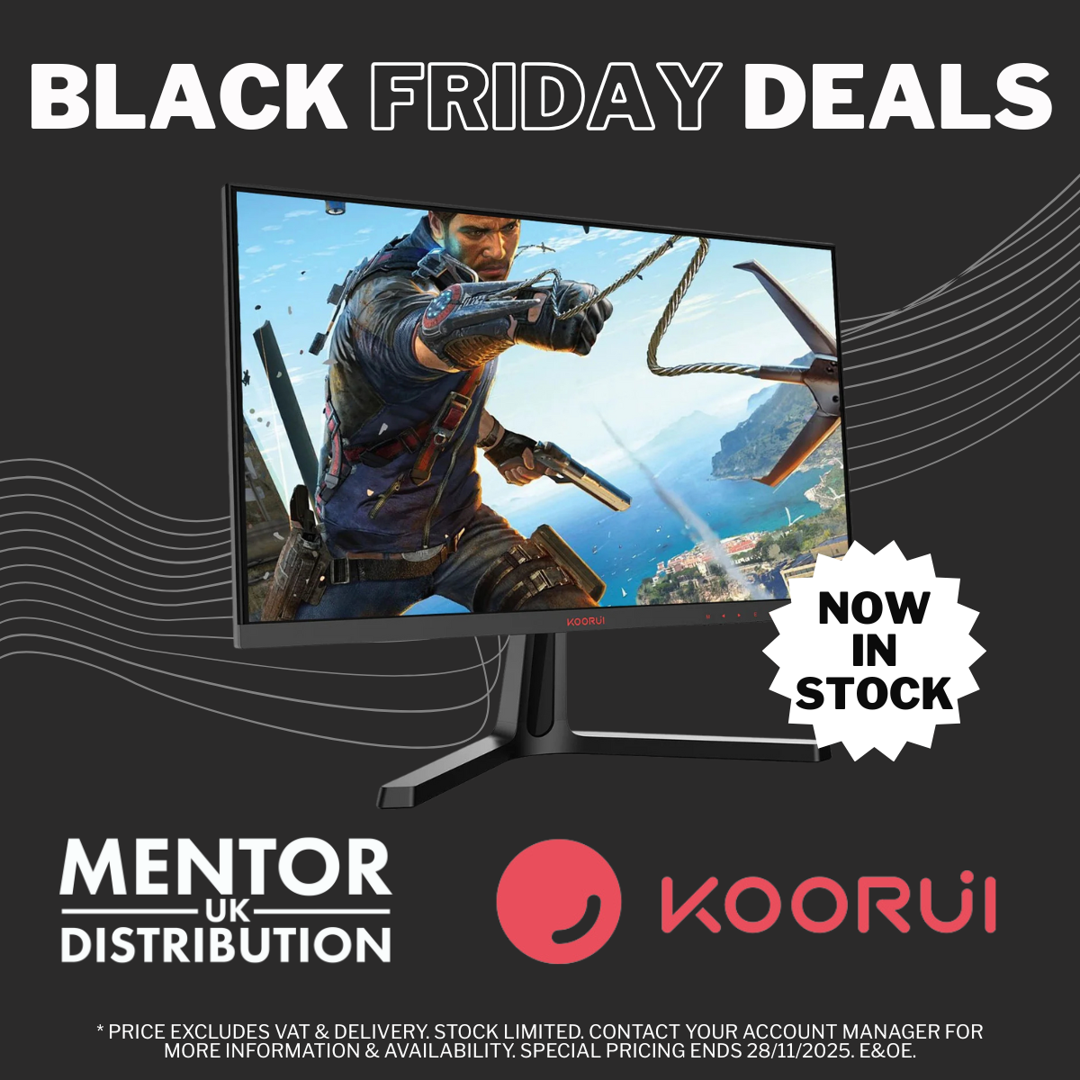 Black Friday 2025: Koorui Monitor Deals Now Live at Mentor Distribution